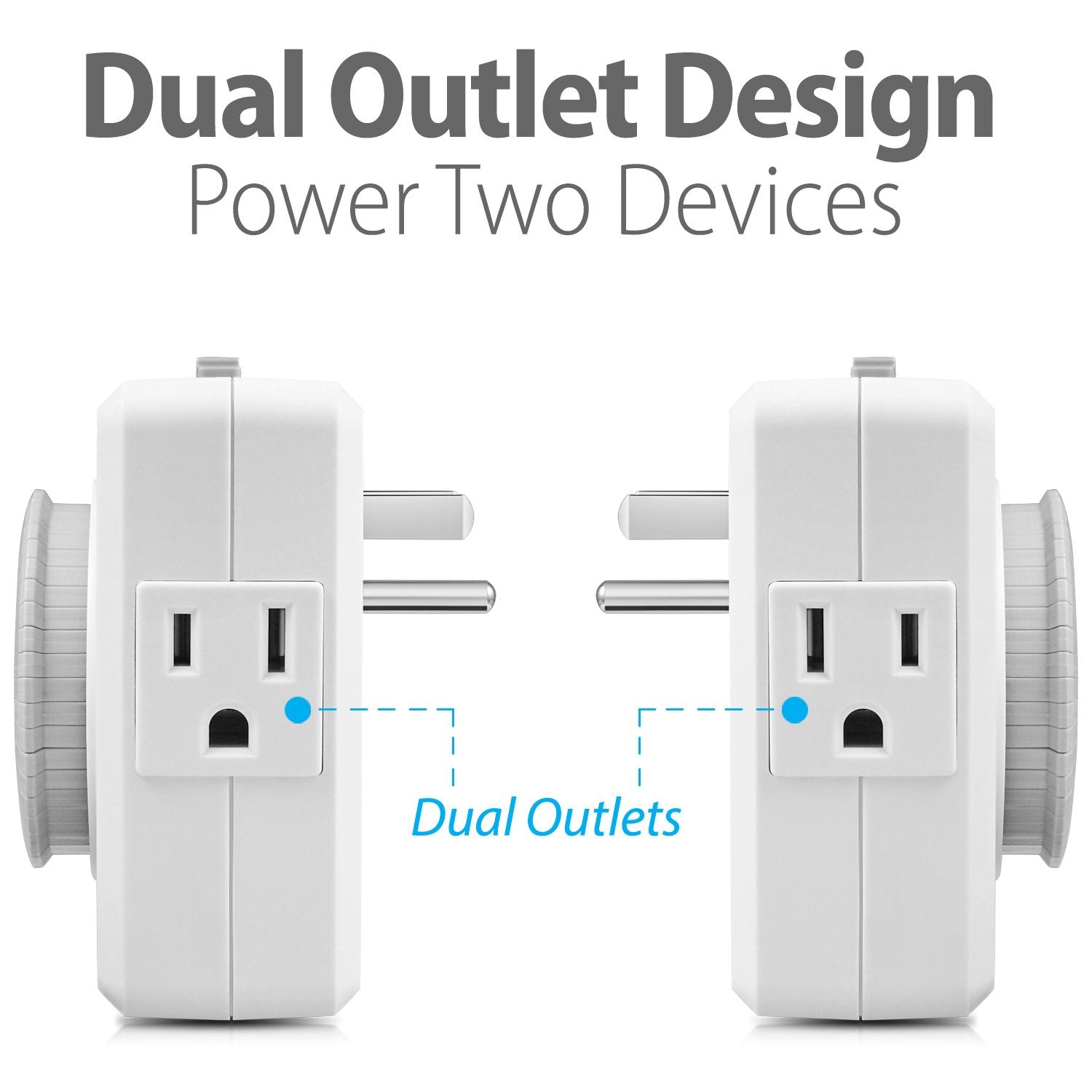 Outlet Timers, 24-Hour Dual Plug -2 Pack – Everything Violets